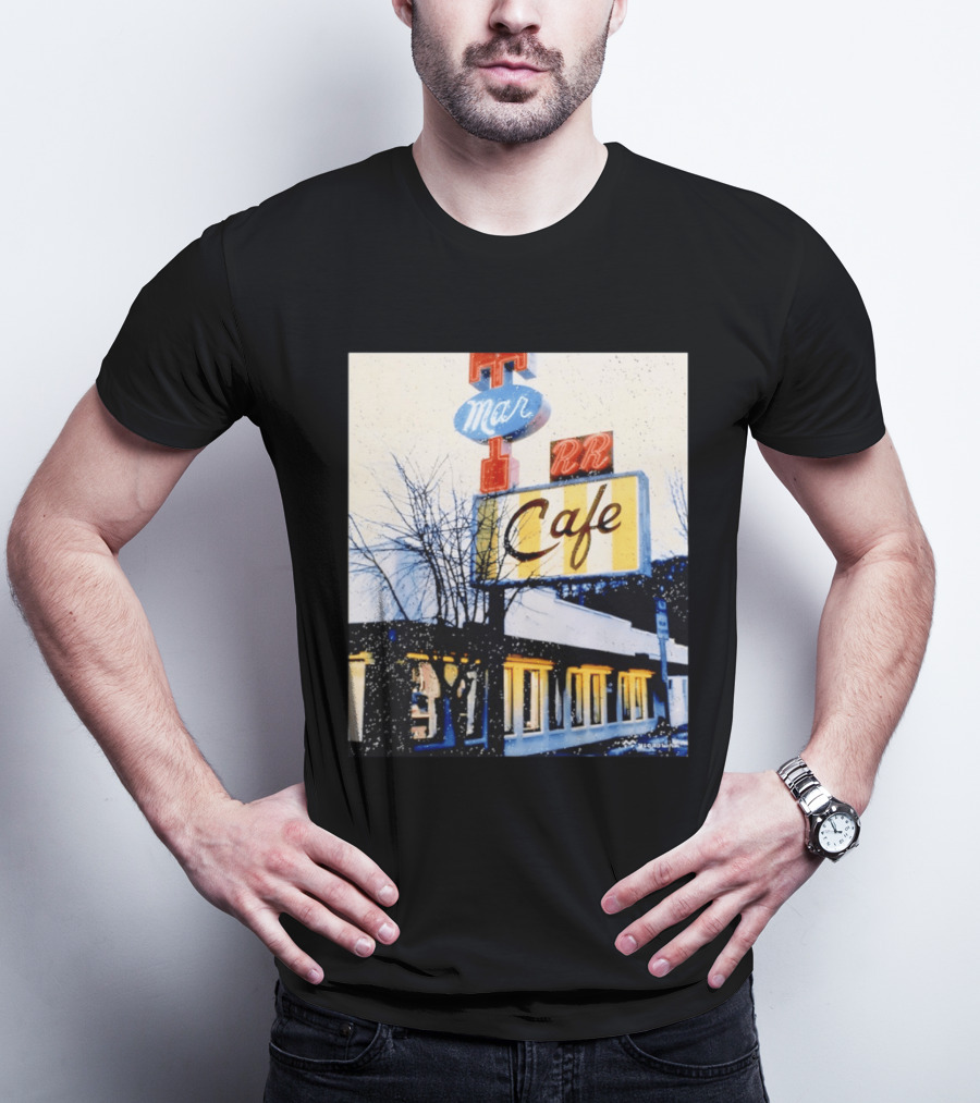 Twin Peaks Mar RR Cafe Sign Iconic Diner Scene T-Shirt