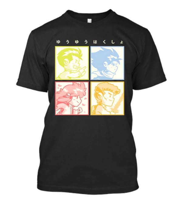 YuYu Hakusho Characters Yusuke Urameshi Hiei Kurama Kazuma Kuwabara T-Shirt