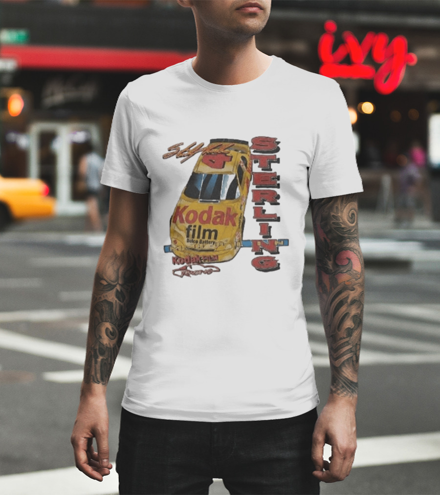 AJ Dillon Kodak Racing Sterling Marlin Kodak Film Delco Battery Car T-Shirt