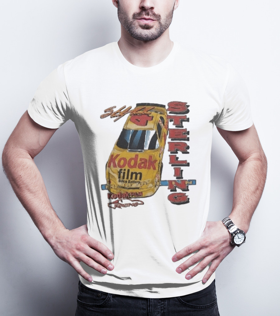 AJ Dillon Kodak Racing Sterling Marlin Kodak Film Delco Battery Car T-Shirt