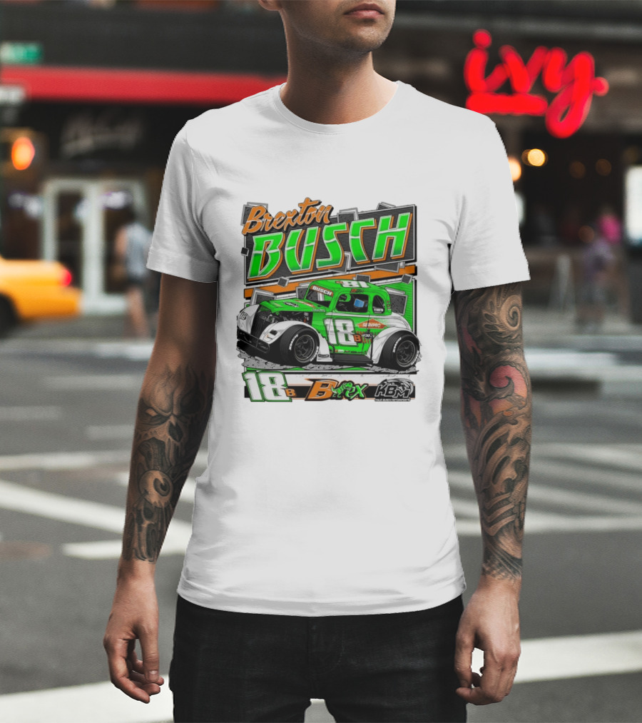 Brexton Busch 18 B Rex KBM Race Car Graphic 2026 T-Shirt