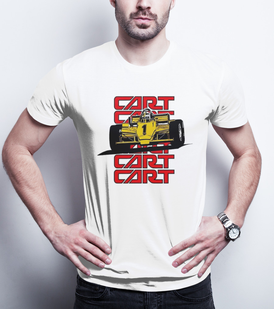 CART Racing Number 1 Yellow Formula Motorsport Classic Car T-Shirt