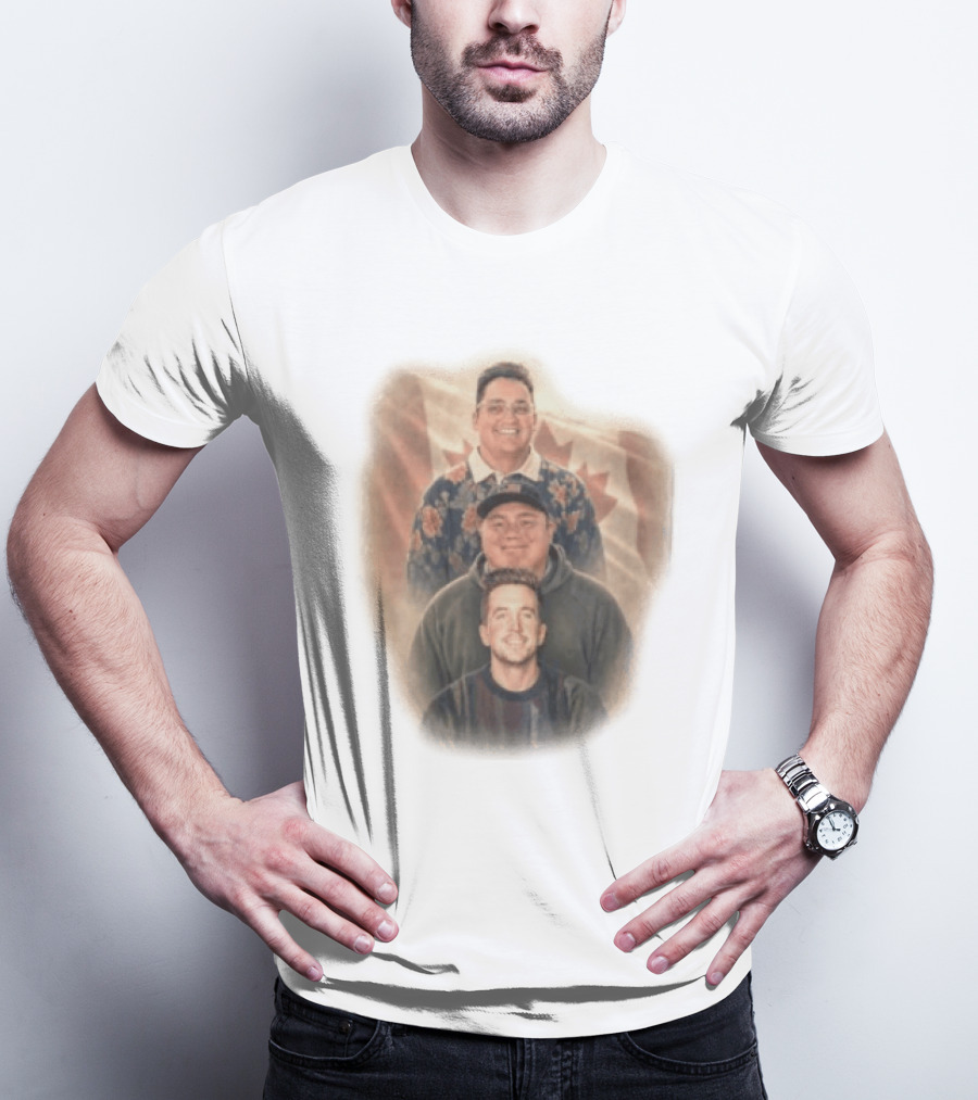 David Spencer Devin Trio Portrait Canadian Flag T-Shirt