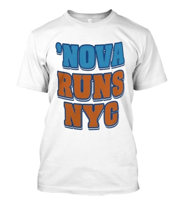 Nova Runs NYC Villanova Basketball Knicks Navy T-Shirt