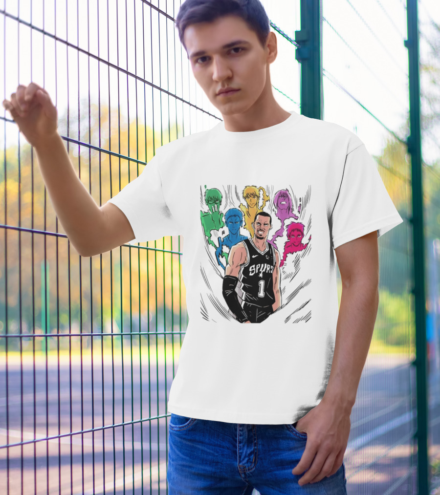 San Antonio Spurs Generation Of Miracles Anime Basketball T-Shirt