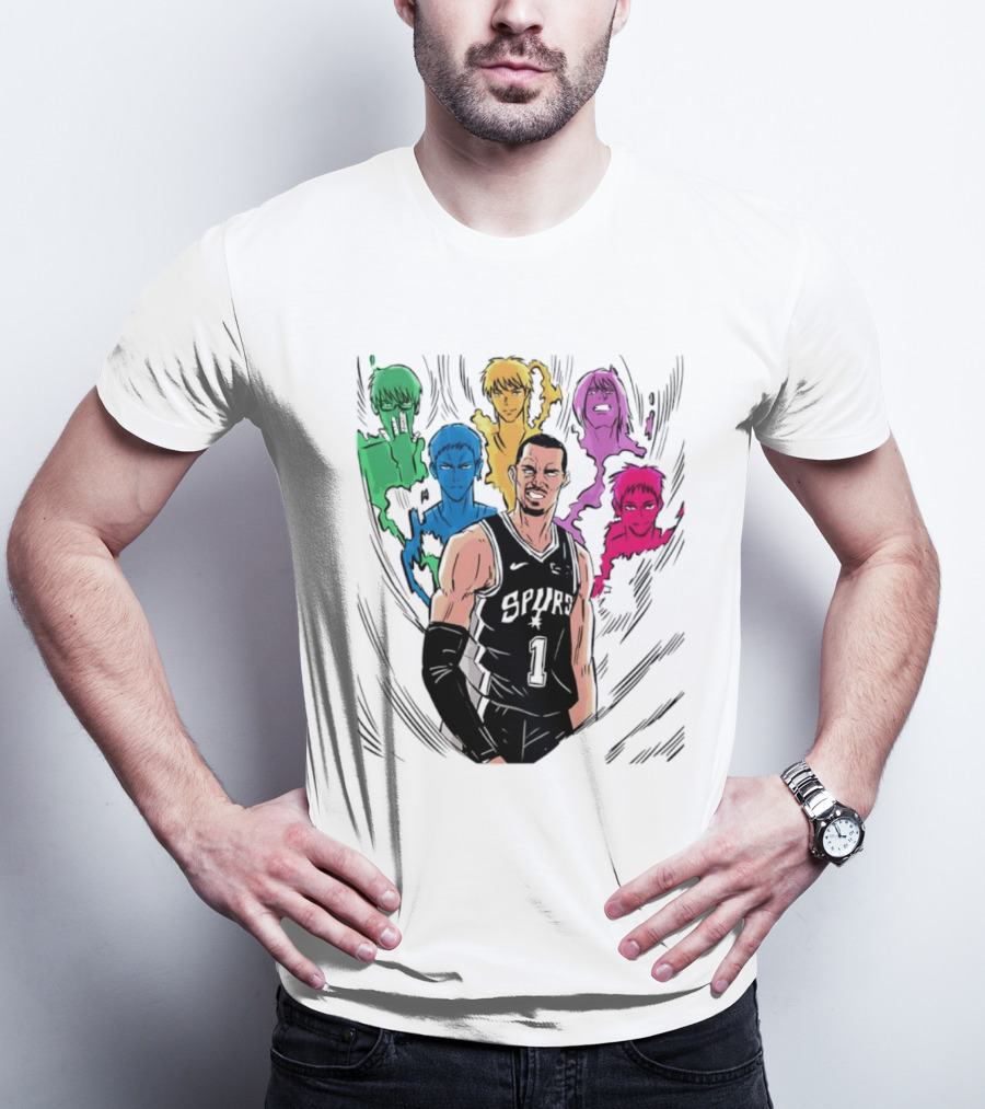 San Antonio Spurs Generation Of Miracles Anime Basketball T-Shirt