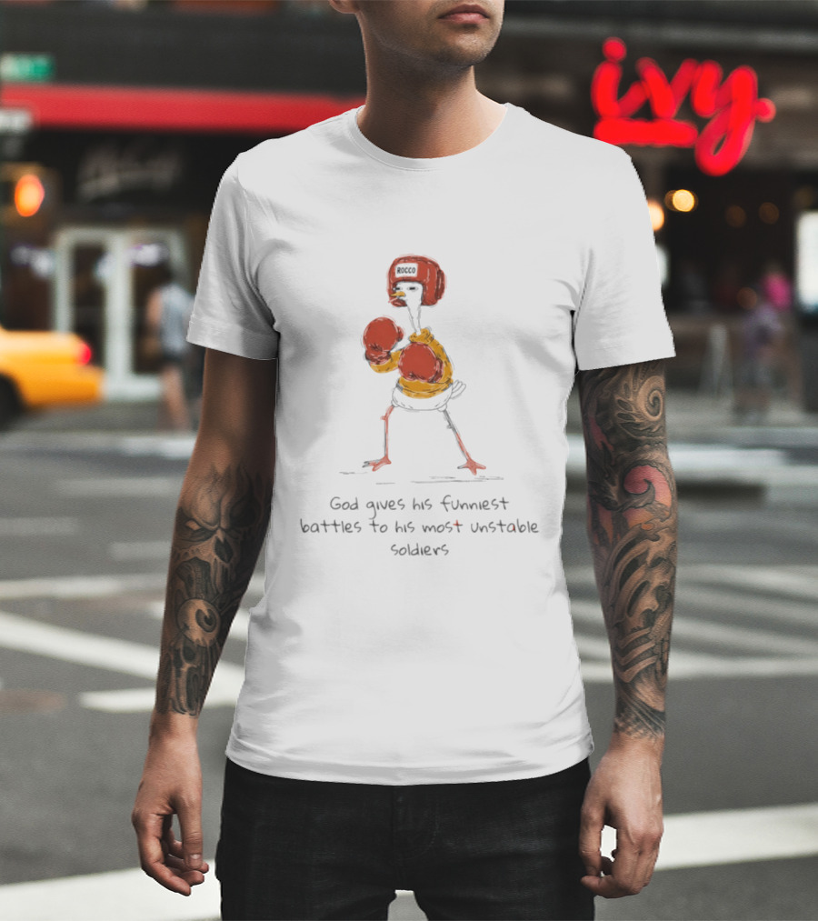 Stork God Gives His Funniest Battles To His Most Unstable Soldiers T-Shirt