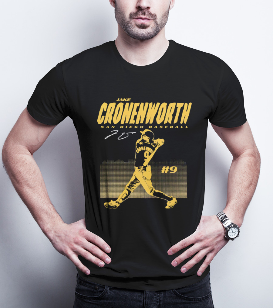 Jake Cronenworth San Diego Baseball 25 Signature Swing #9 T-Shirt