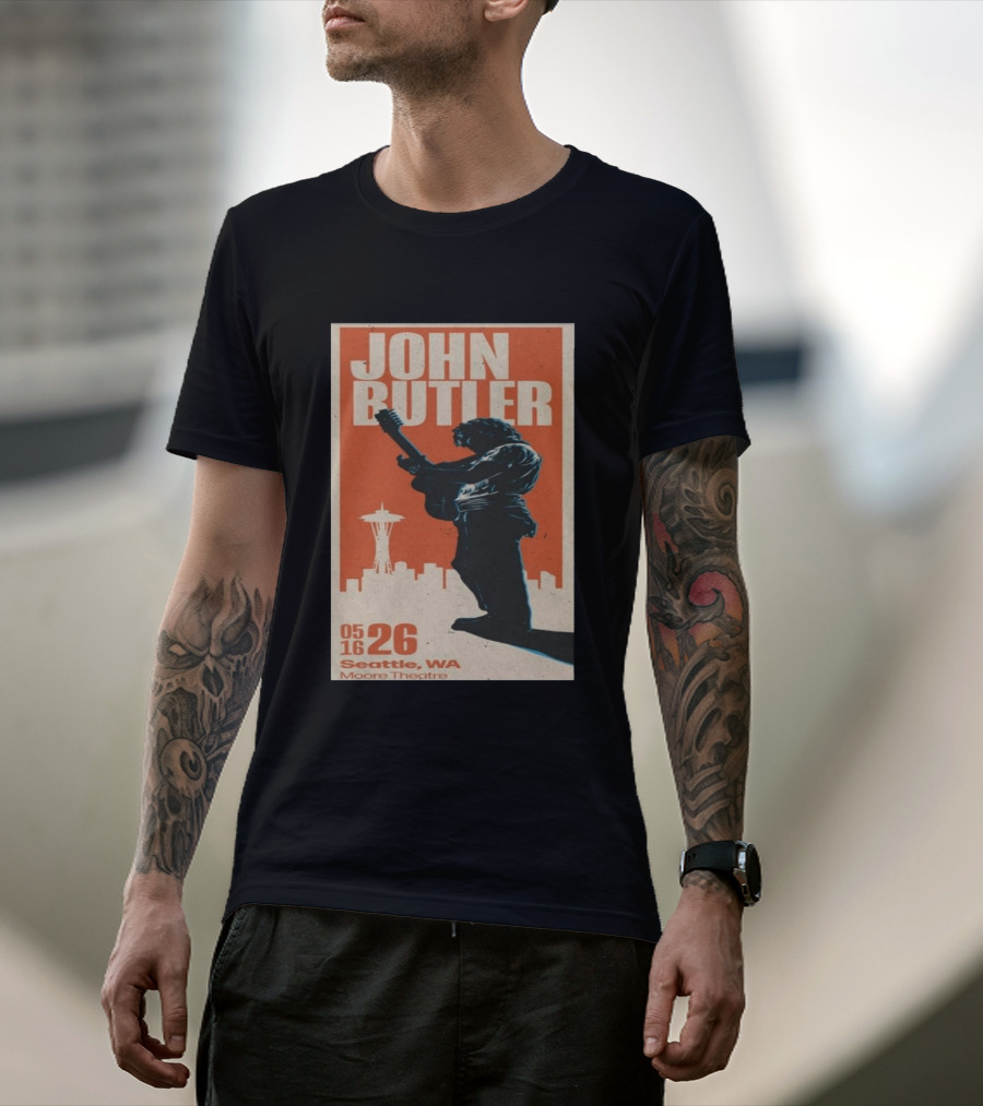John Butler Live At Moore Theatre Seattle WA May 16 2026 T-Shirt
