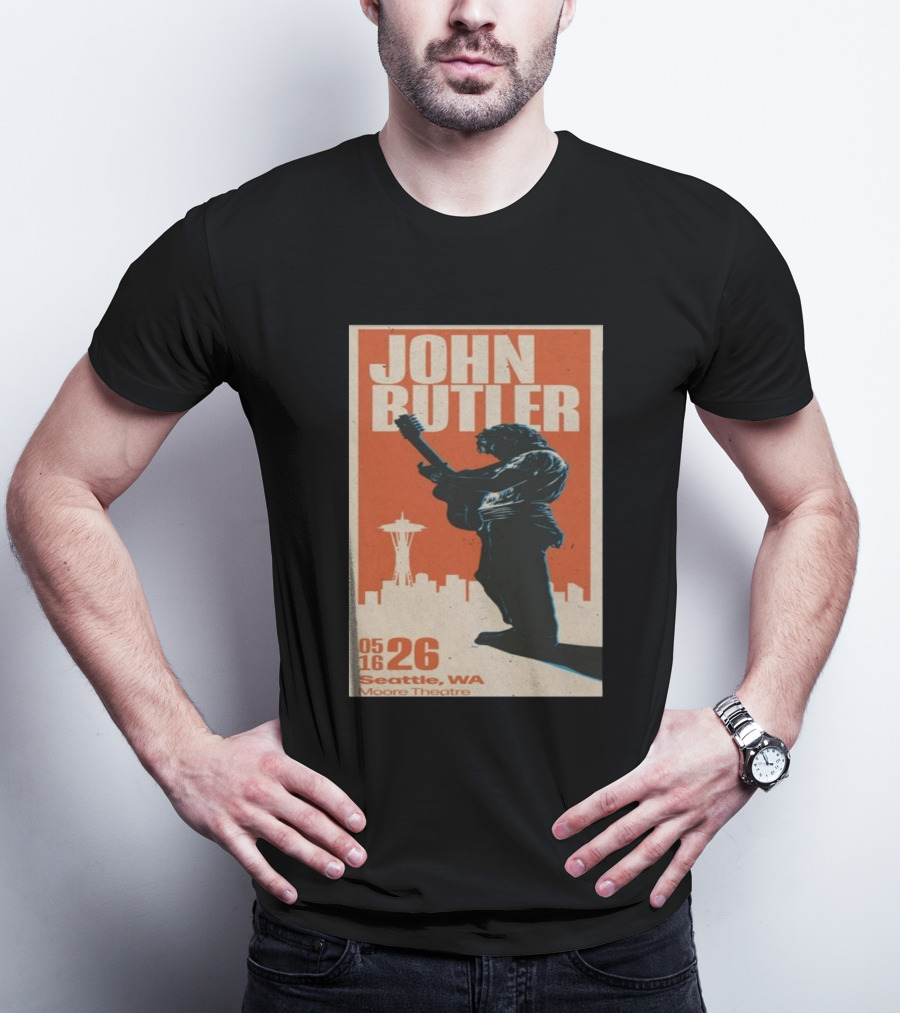 John Butler Live At Moore Theatre Seattle WA May 16 2026 T-Shirt