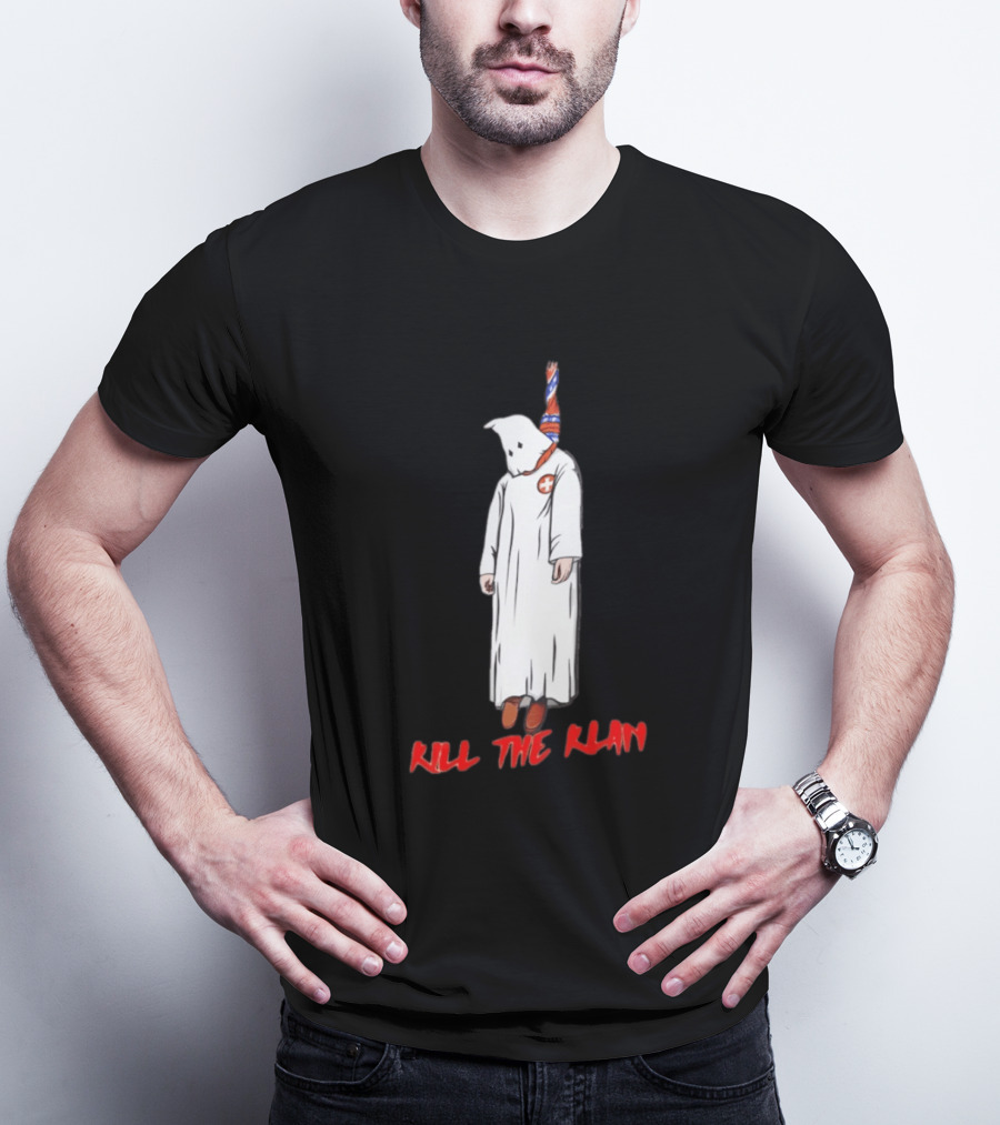 Kill The Klan Anti Fascist Message Iconic Protest T-Shirt