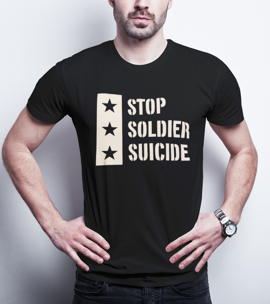 Stop Soldier Suicide Three Star T-Shirt