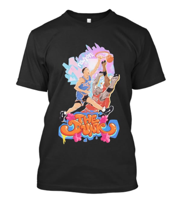 The Dunk New York Knicks Basketball Action Graffiti T-Shirt