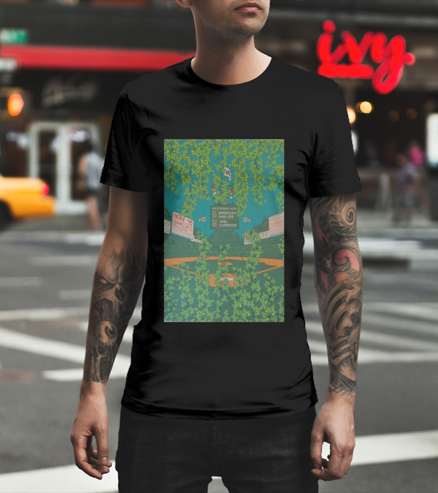 Umphrey's McGee An Evening With Brendan Bayliss Joel Cummins Garcia's Chicago IL May 16 Baseball Field T-Shirt