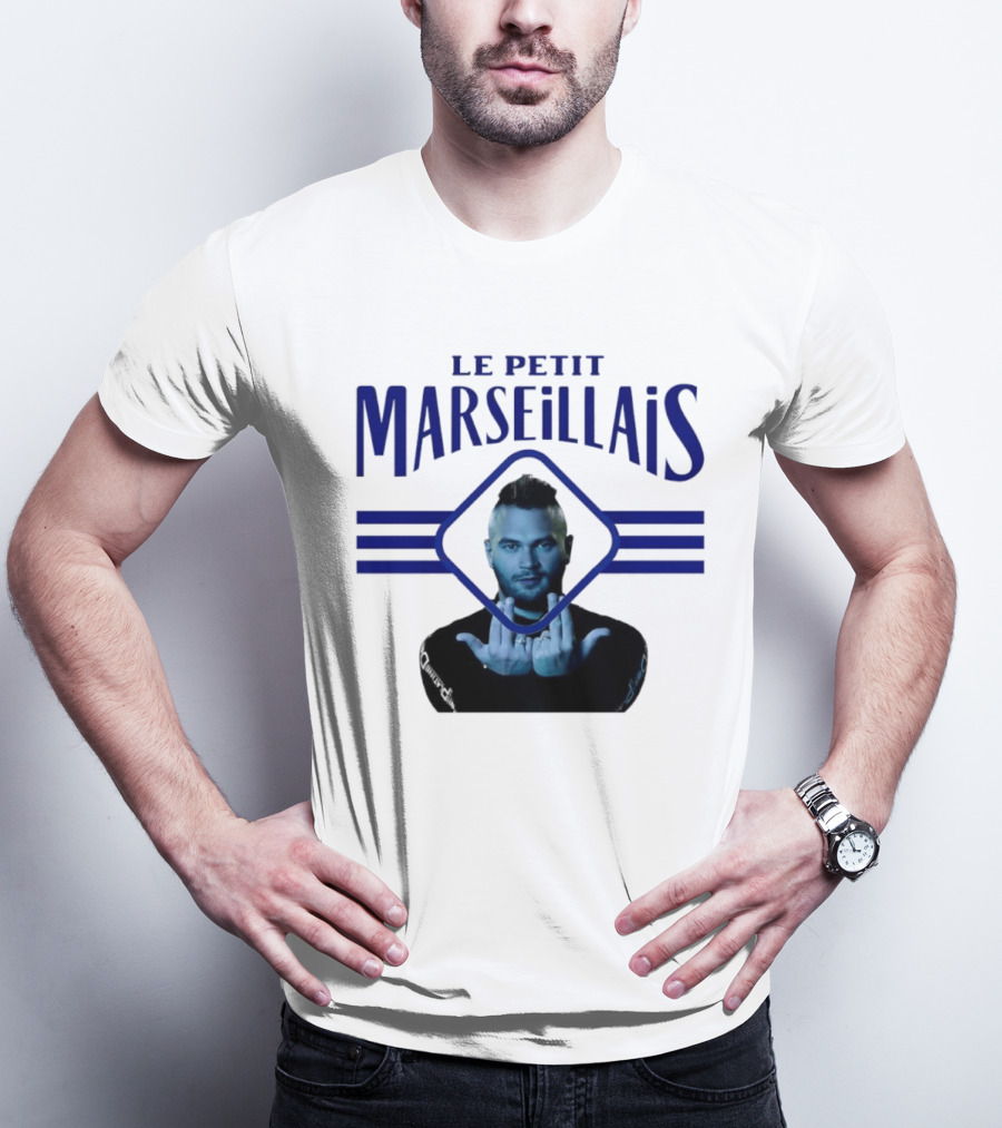 Le Petit Marseillais Blue Logo With Man In Diamond Frame T-Shirt