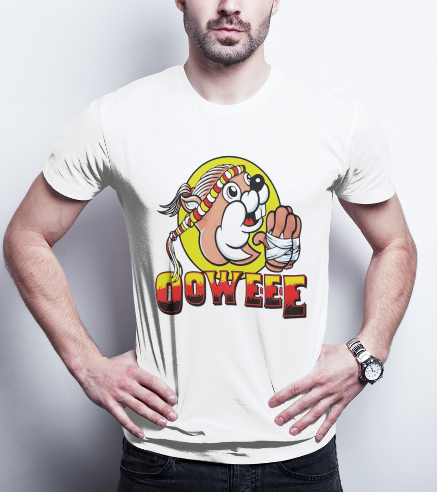 Buc Ees Muay Thai Beaver Ooweee Fighter T-Shirt