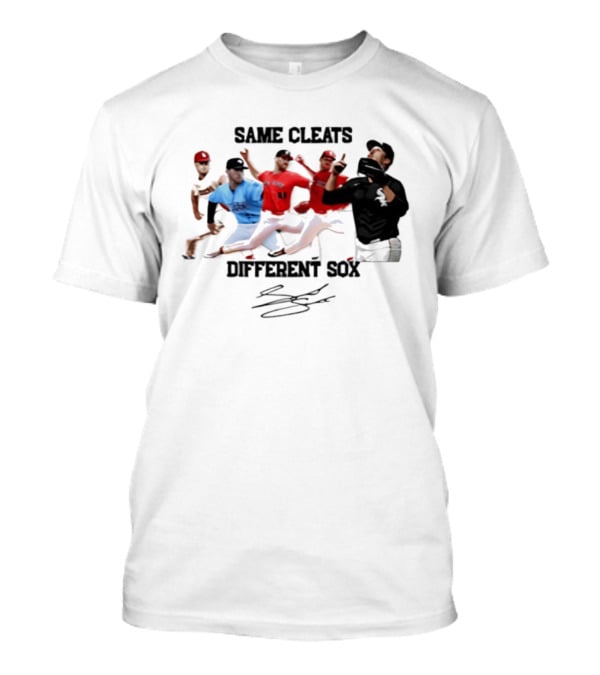MLB Same Cleats Different Sox Baseball Players T-Shirt
