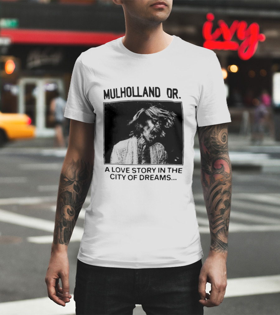 Mulholland Dr. A Love Story In The City Of Dreams Vintage Noir Aesthetic T-Shirt
