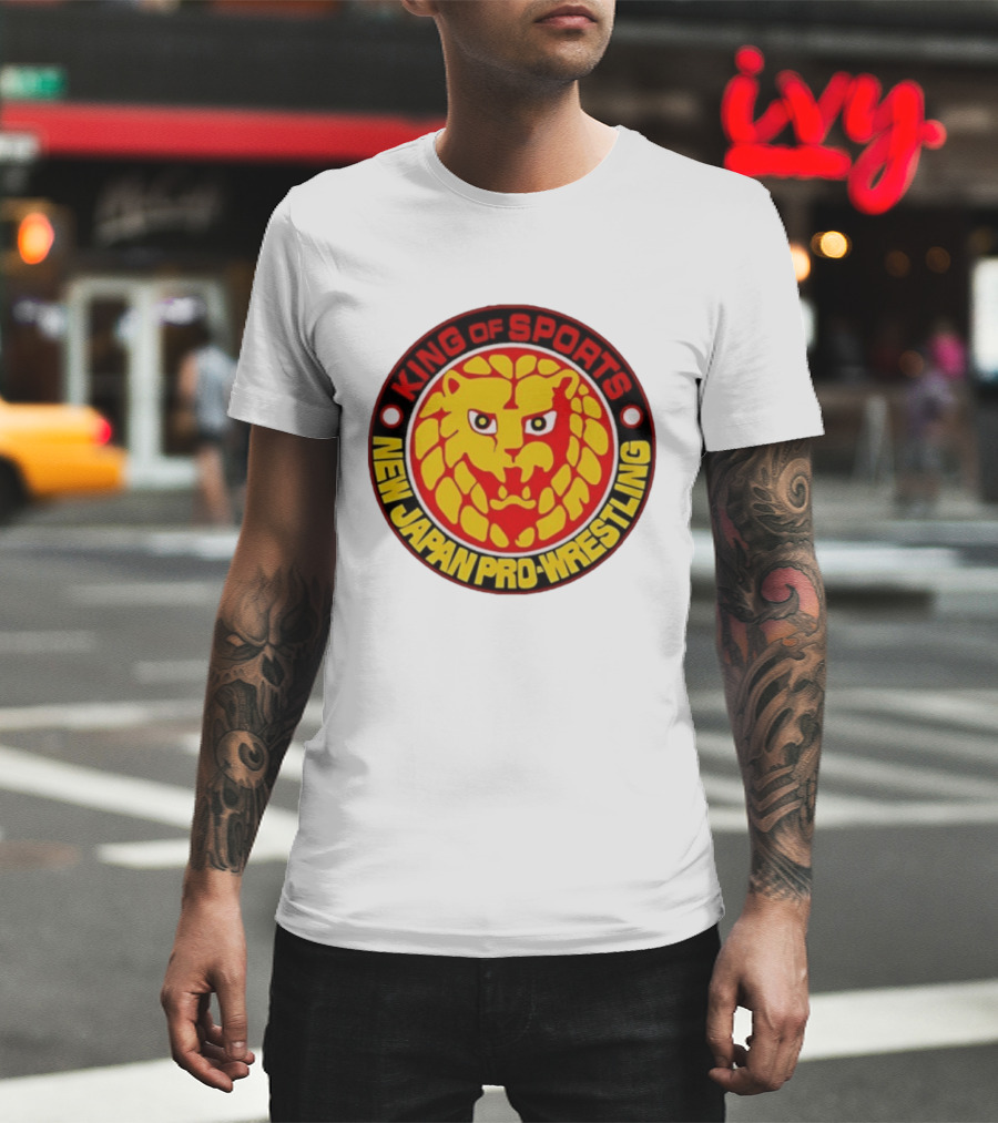 King Of Sports New Japan Pro Wrestling Lion T-Shirt