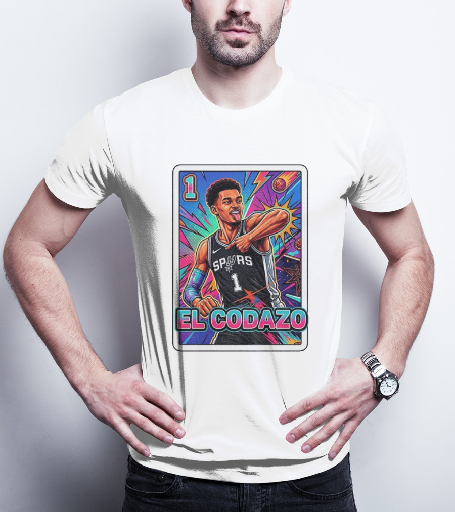 Victor Wembanyama San Antonio Spurs El Codazo Basketball Card 2026 T-Shirt