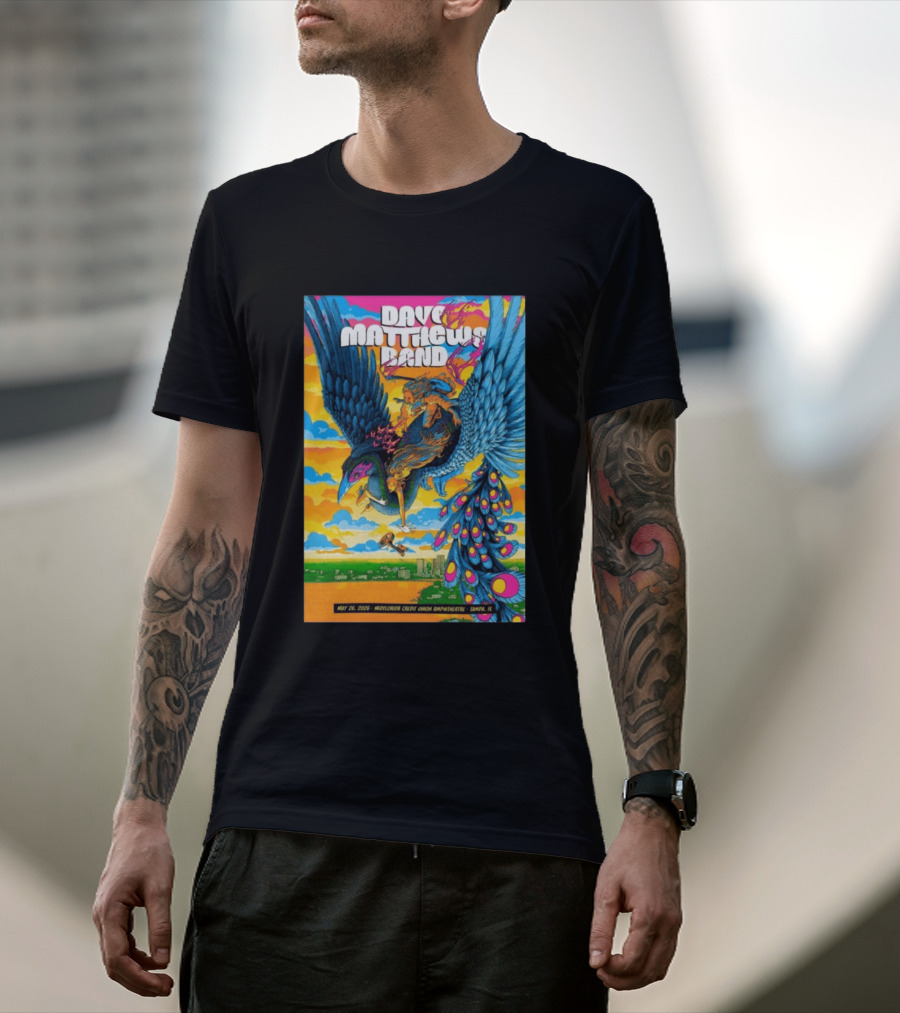 Dave Matthews Band May 26 2026 MidFlorida Credit Union Amphitheatre Tampa FL T-Shirt