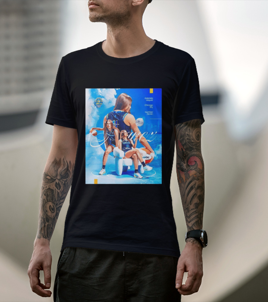 Chicago Sky Gabriela Jaquez Number Eleven Basketball T-Shirt