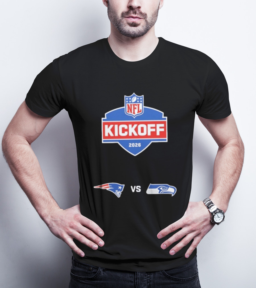 NFL Kickoff 2026 New England Patriots Vs Seattle Seahawks Matchup T-Shirt