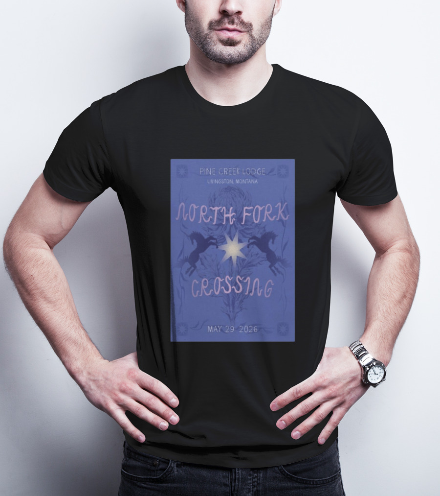 North Fork Crossing Pine Creek Lodge Livingston Montana May 29 2026 T-Shirt