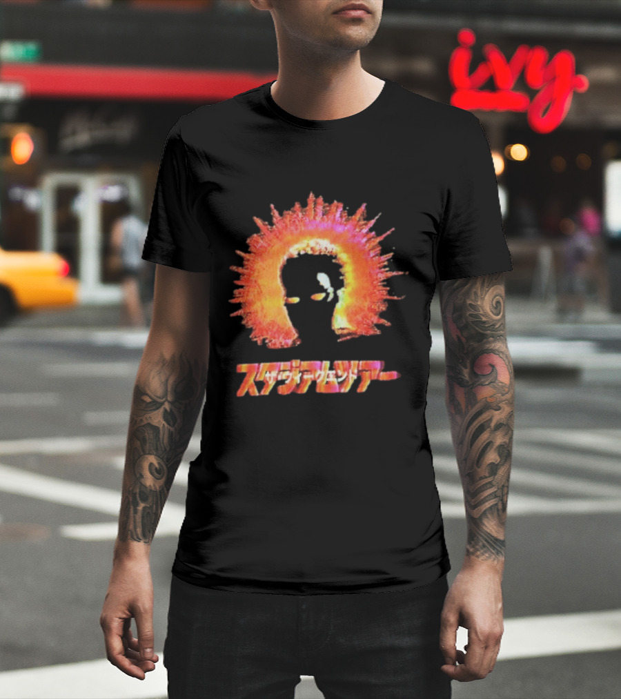 The Weeknd Japan Tour After Hours Til Dawn Flame Headburst T-Shirt