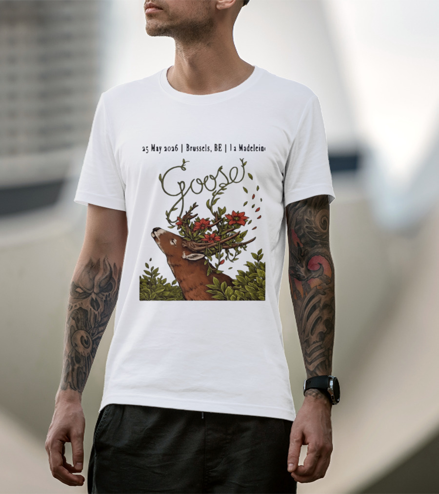 Goose 25 May 2026 Brussels BE La Madelein Deer With Floral Antlers T-Shirt