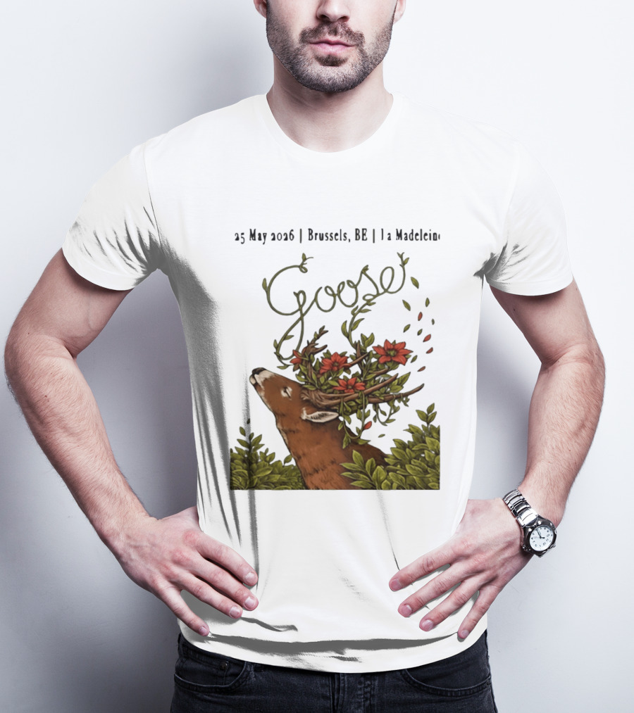 Goose 25 May 2026 Brussels BE La Madelein Deer With Floral Antlers T-Shirt