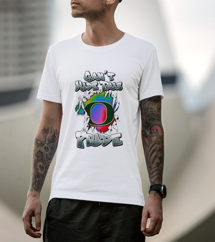 Oregon Ducks Can't Hide This Pride With Rainbow O T-Shirt
