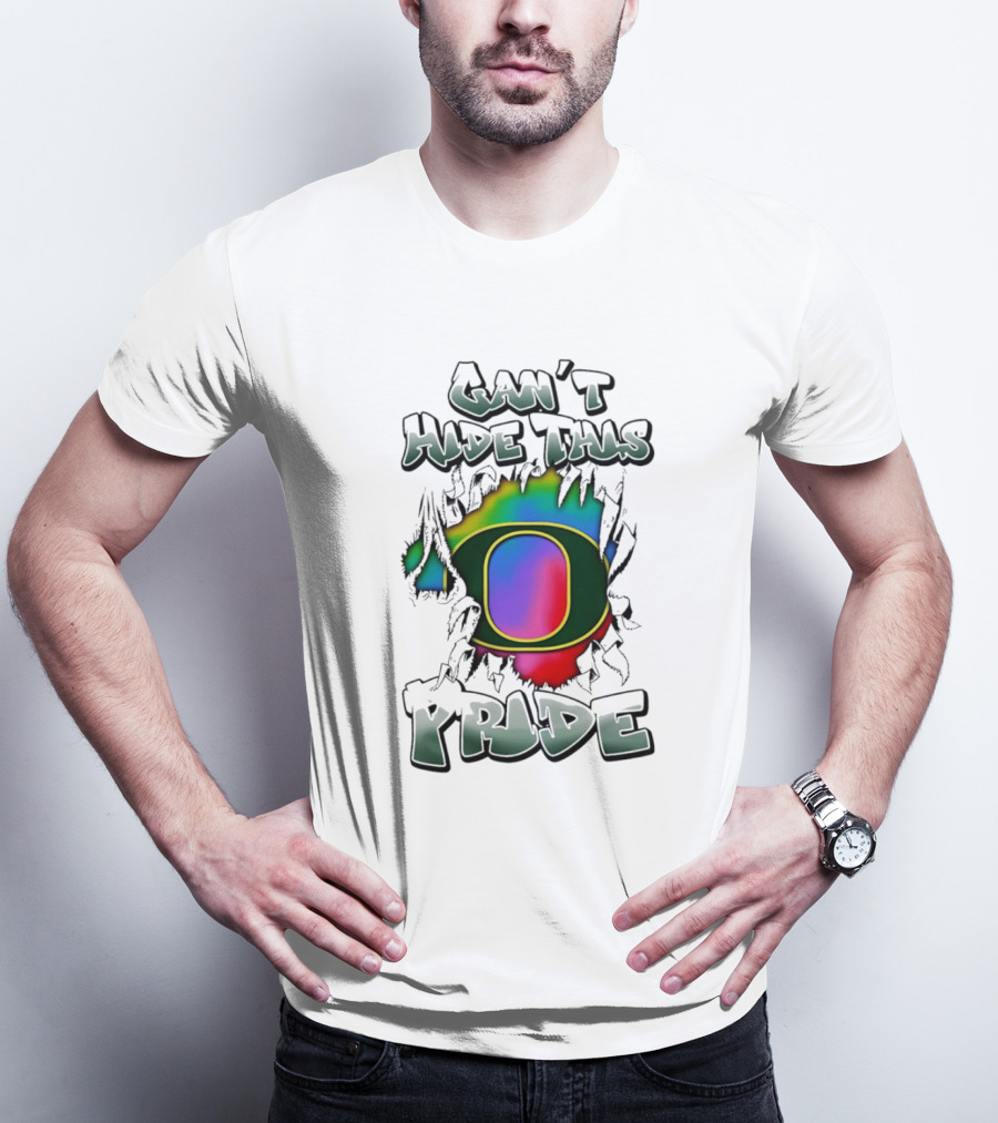 Oregon Ducks Can't Hide This Pride With Rainbow O T-Shirt