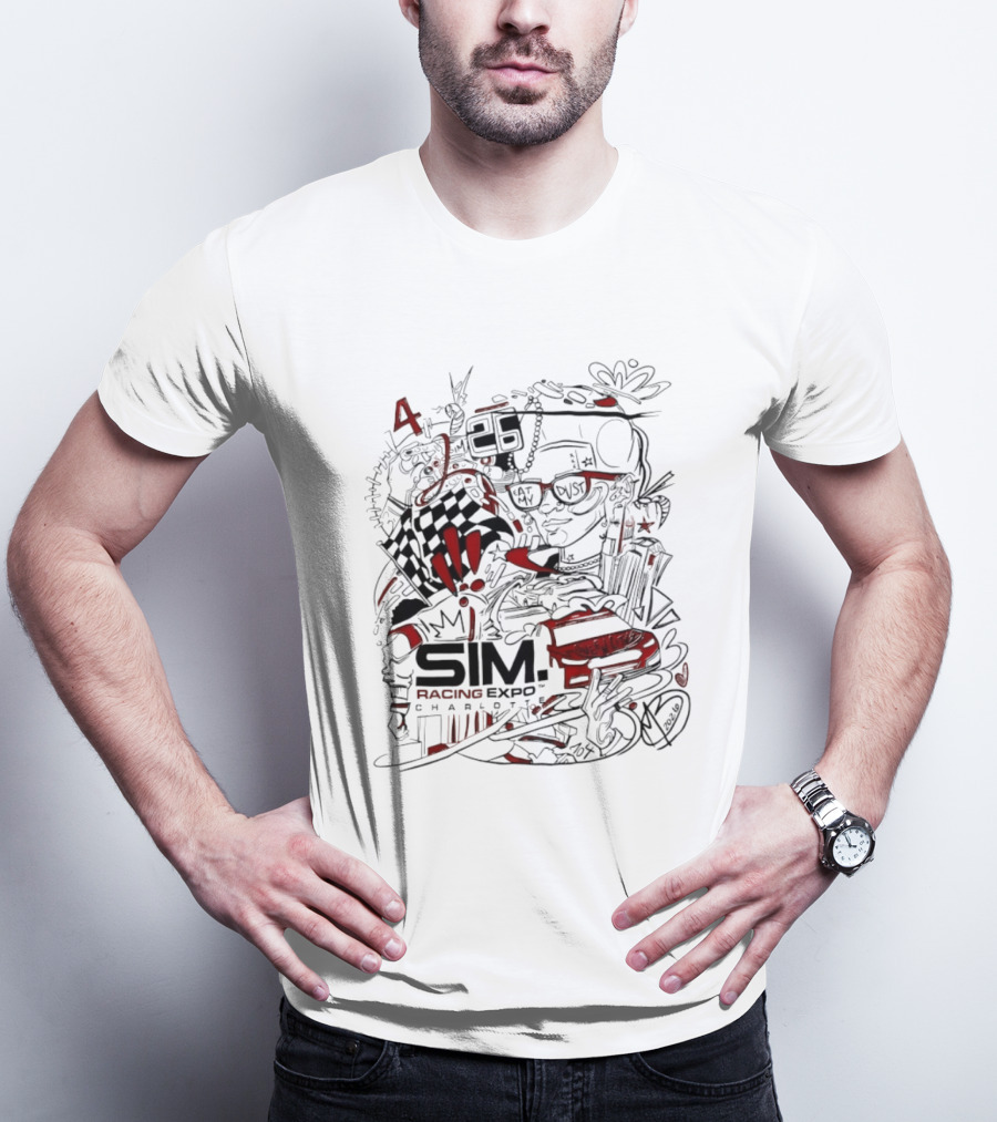 SIM Racing Expo Charlotte Urban Graffiti Style Racing T-Shirt