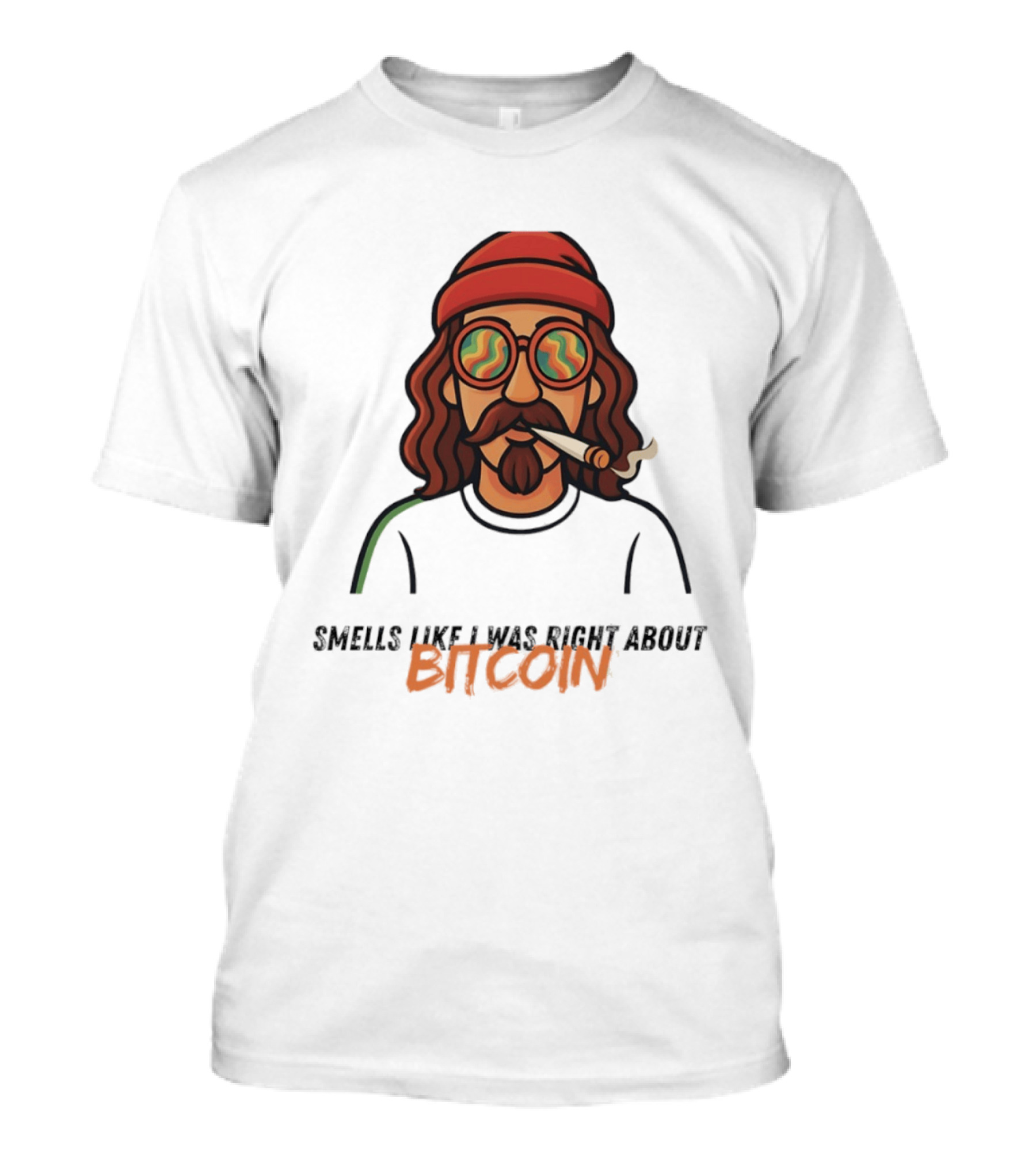 Smells Like I Was Right About Bitcoin Joint Smoker T-Shirt