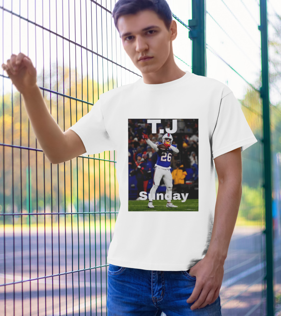 T.J. 26 Buffalo Bills Sunday T-Shirt