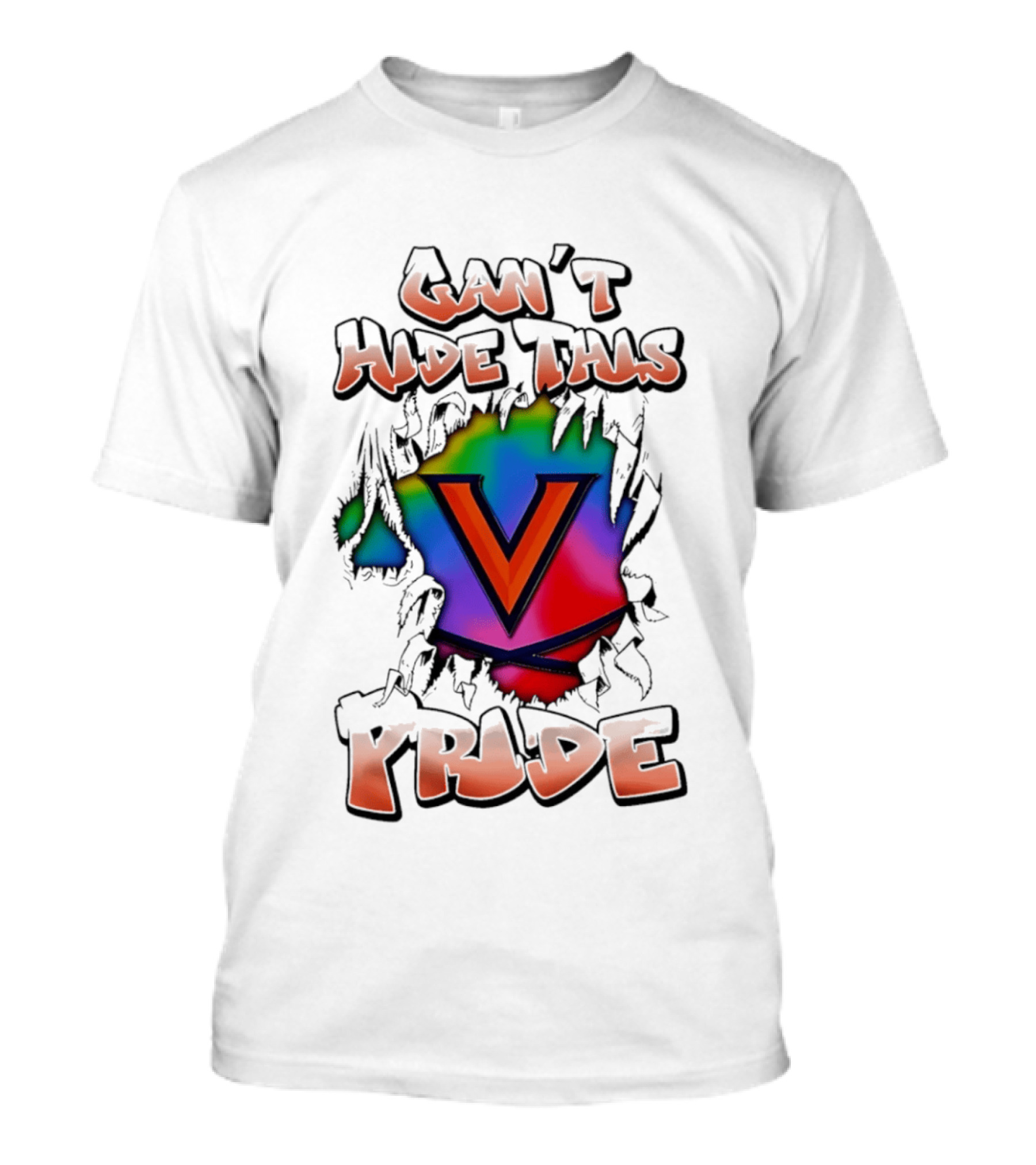 Virginia Cavaliers Can't Hide This Pride V T-Shirt