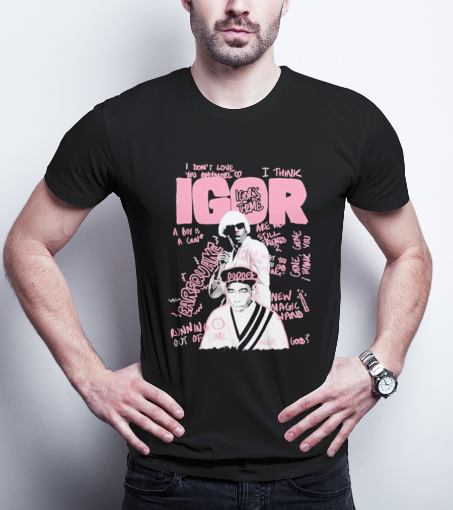 IGOR Sketchbook With I Think And EARFQUAKE Tyler The Creator T-Shirt
