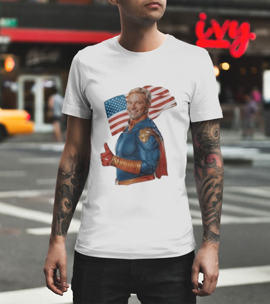 The Boys Season 5 Homelander American Flag Thumbs Up T-Shirt