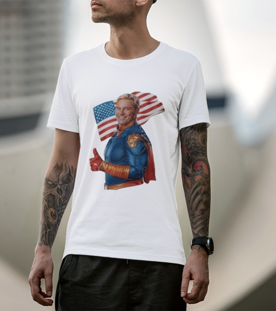 The Boys Season 5 Homelander American Flag Thumbs Up T-Shirt
