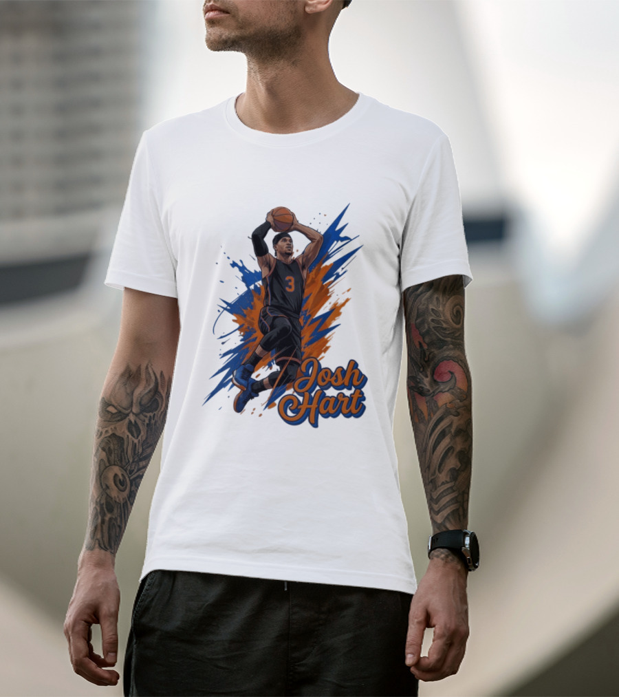 Josh Hart New York Knicks Basketball Number 3 T-Shirt