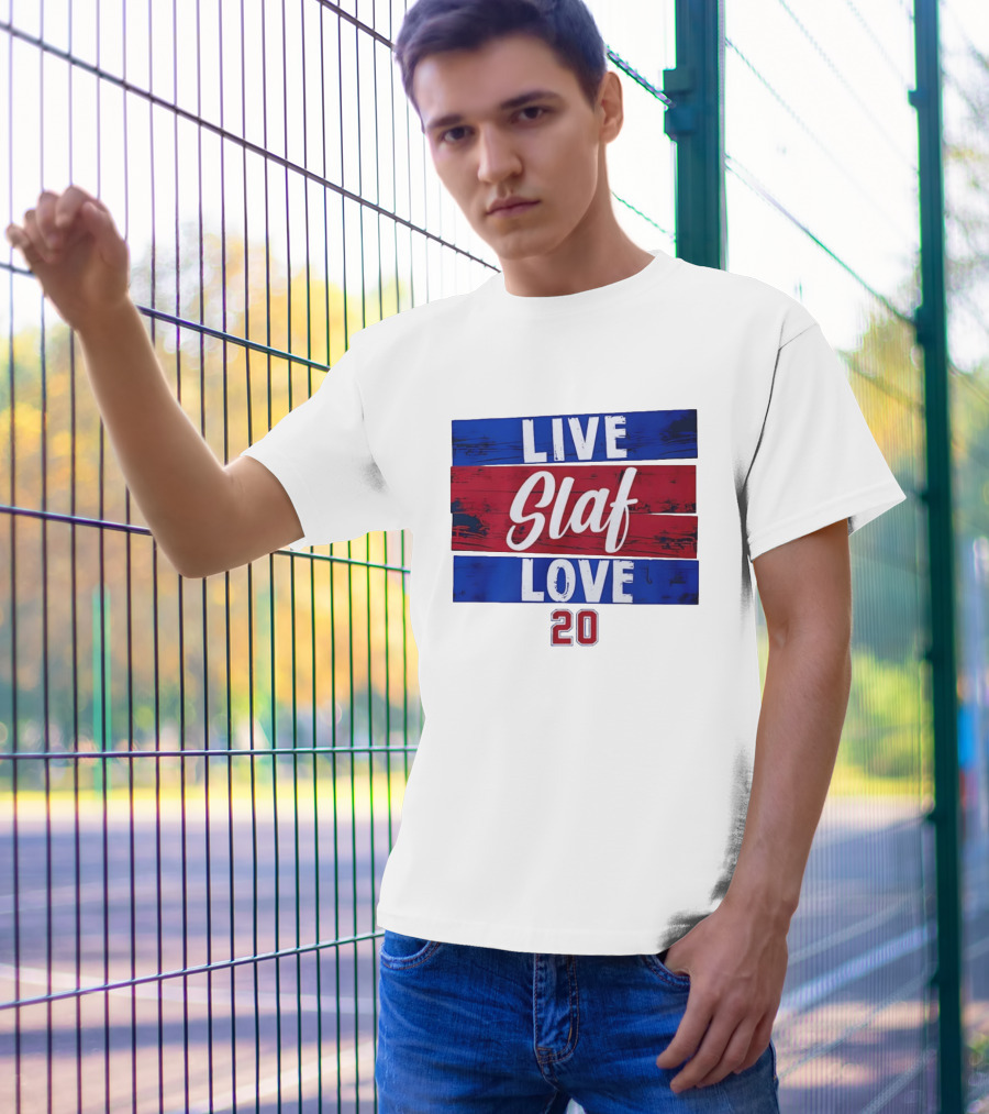 Live Slaf Love 20 Juraj Slafkovsky Montreal Canadiens NHL T-Shirt