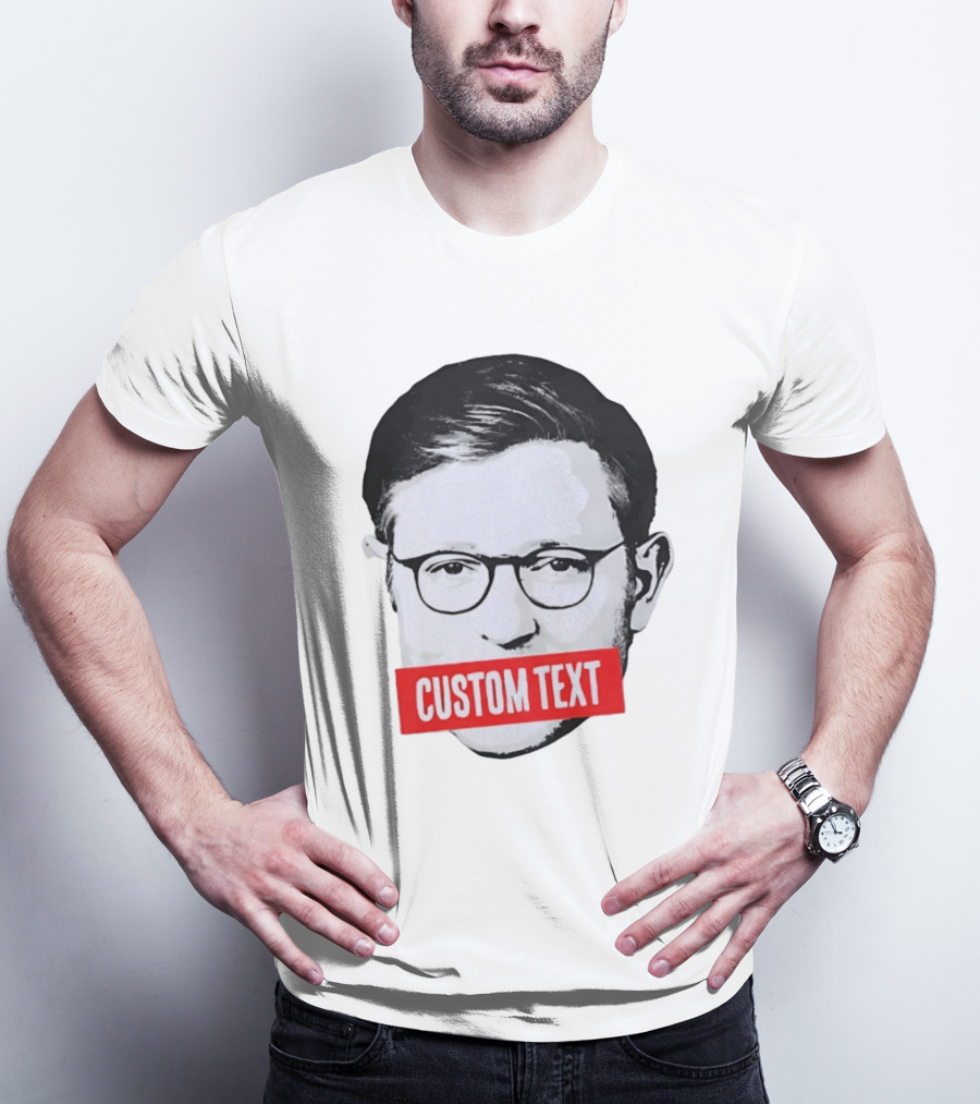 Mike Johnson Silenced Voice Custom Text Stencil T-Shirt