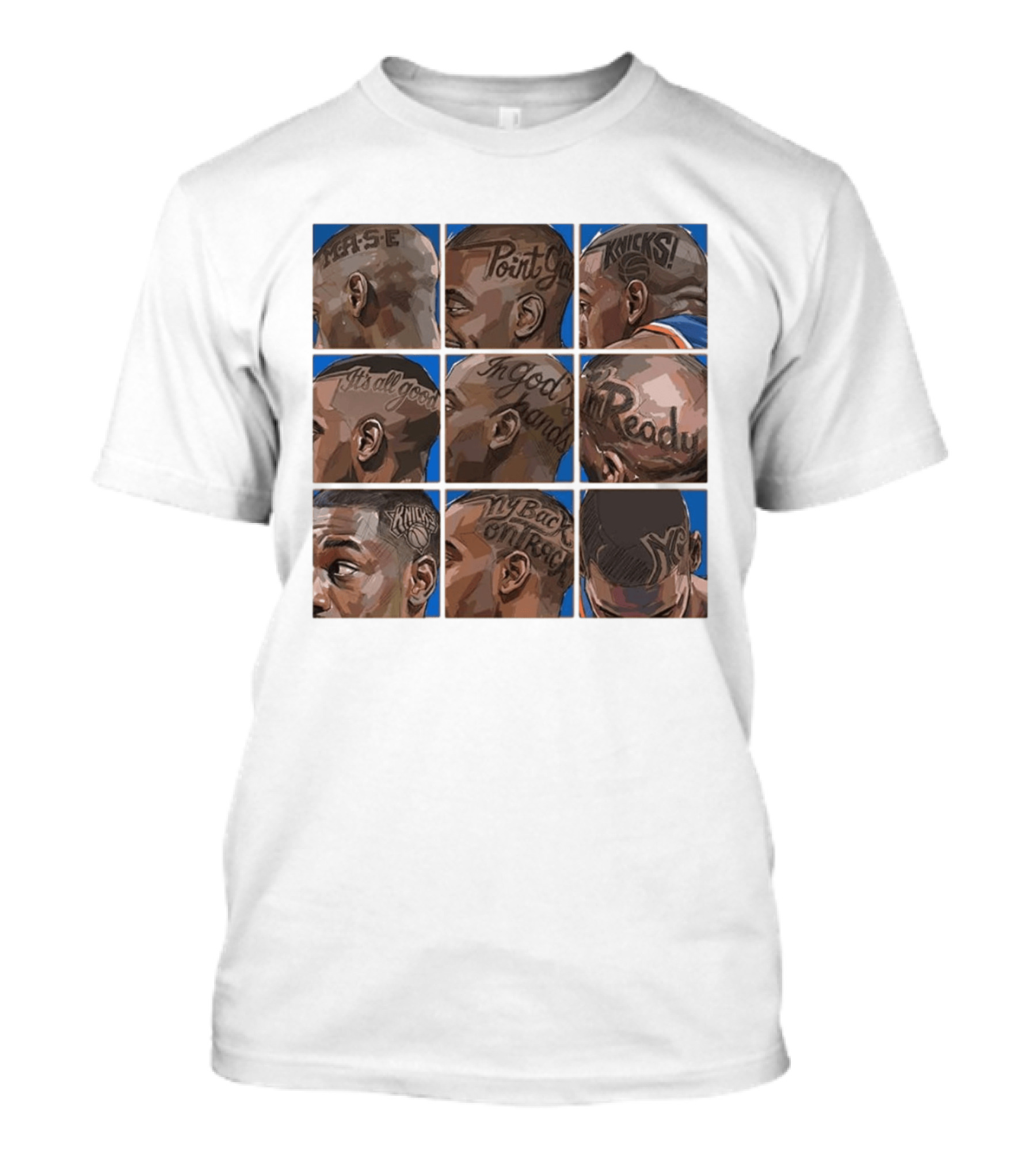 New York Knicks NY Phrase Tattoos Basketball T-Shirt
