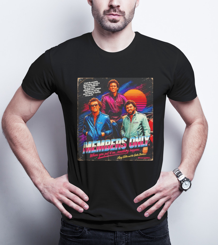 MEMBERS ONLY Larry Gatlin And The Gatlin Brothers Nostalgic 80s Style With Sunset T-Shirt