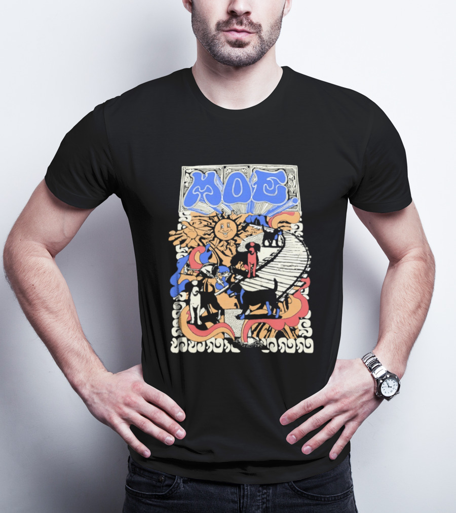 MOE Colorful Sun And Figures Pathway T-Shirt
