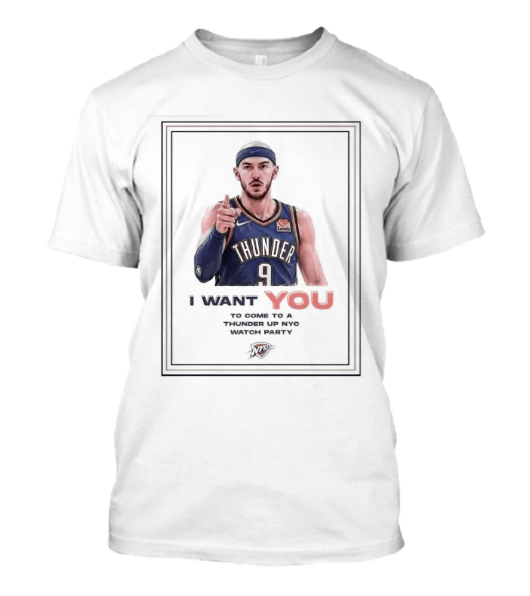 Alex Caruso I Want You Thunder Up NBA Basketball Sporting T-Shirt