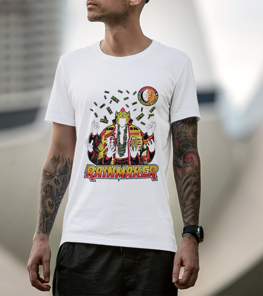 Kinnikuman New Japan Pro Wrestling Rainmaker Iconic Collab T-Shirt