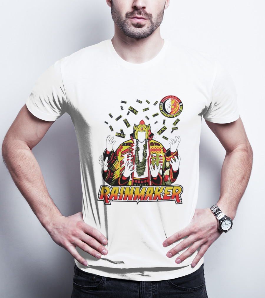 Kinnikuman New Japan Pro Wrestling Rainmaker Iconic Collab T-Shirt