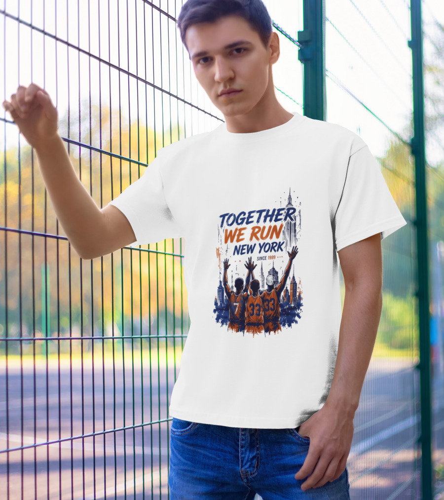Together We Run New York Basketball Since 1999 Skyline Players T-Shirt